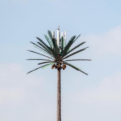 China Bionic Tree Tower with tree like appearance featuring fiberglass branches and trunks for seamless landscape blending for sale