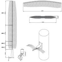China Bionic Tree Tower artificial twith impact strength KV 27 at various temperatures for performance in harsh environments for sale