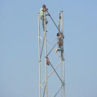 Long Life 3 Legged Tubular Steel Tower Galvanized Telecom Mast Designed ...