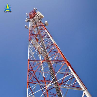 China IP65 Weatherproof 4 Leg Lattice Tower Wind Resistant For Outdoor 5G Base Station for sale