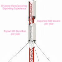 China Wireless IP67 Waterproof Guyed WireTower Anti-Rust For Rural Off-Grid Communication for sale