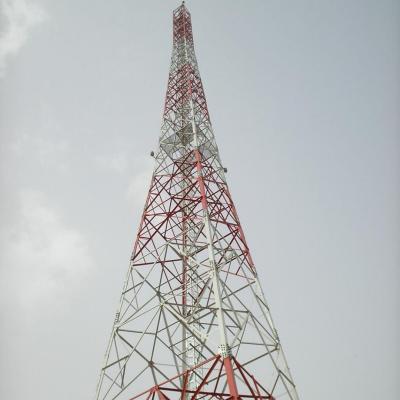China 4 Legged Angular Highway Roadside Telecom Steel Tower Wind Resistant For Traffic Monitoring Network for sale