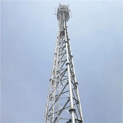 China 3 Leg Tubular Anti-Corrosion 304 Stainless Steel Communication Tower For Chemical Plant Area for sale