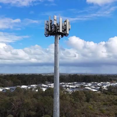 China 20M 30M Monopole AI Integrated Smart Telecommunication Tower IoT Enabled for 5G Network for sale