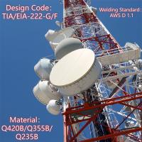 China 40M 80M 4 Legged Lattice Tower Heavy Load For Multi Operator Base Station for sale