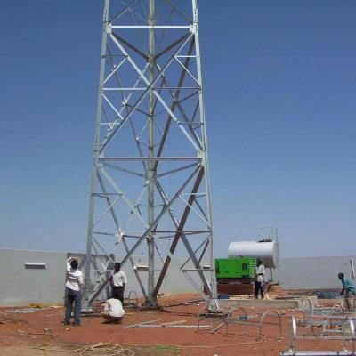 China Hot Dip Galvanized 3 Legged Angle Steel Tower Cost Effective For Rural 5G for sale