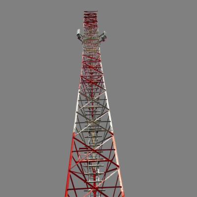 China 40M Corrosion Resistant 3 Legged Angle Antenna Tower Compact For Narrow Site Use for sale