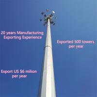 China 32M Modular Design Monopole Tower For Urban Dense Area 5G Coverage for sale