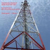 China 48M Flat Packed 3 Legged Angle Steel Tower Rapid Assembly For County 5G Coverage for sale