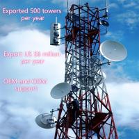 China 34 46 56 Meter Long Durability 4 Legged Communication Tower For Public Facility Network for sale