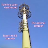 China 13 20 34 Meter Segmented Structure Monopole Tower Easy Handling For School Campus Network for sale