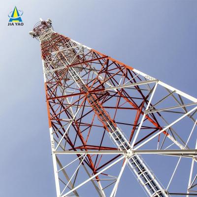 China 100FT Lattice Tower Communication Mobile Station Tower Galvanized Steel Structure Mast for sale