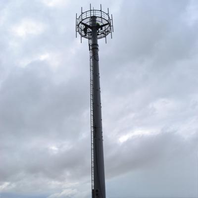China 32Meter Lightning Rod Integrated Monopole Tower For Hospital Outpatient Building for sale