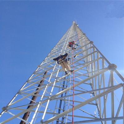 China Heavy-Duty 3 Legged Tubular Steel Tower with Integrated FM Antenna Mounts and High-Tensile Q345B Sections for Rural Broadcasting Base Station ANSI Standard for sale