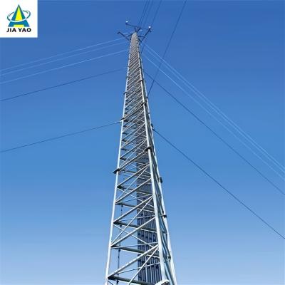China 10-160m Custom Guyed Wire Telecom Tower with Cable Supports Anchor System Parts for sale