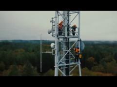 Zelfondersteunende warm-dup gegalvaniseerde digitale tv-ontvanger cel radio telecom wifi antenne driehoekige stalen mast toren