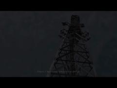 튜버 통신 스틸 3 다리 탑 이동 통신 네트워크 4G 5G 신호 라디오 안테나 삼각형 통신 탑 및 액세서리