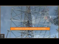Hot Dip Galvanizado Autossustentável Torre de Três Pernas Tubular Gsm Antenna Torre de Telecomunicações