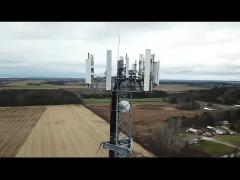 30m Pipe Wifi 3 Legs Tubulaire stalen toren Raster naadloze mast Microwave communicatie antenne toren