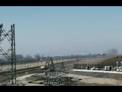 35kv dubbelcircuit Pylon Power Electric Transmission Tower gegalvaniseerd staal metalen monopolen toren