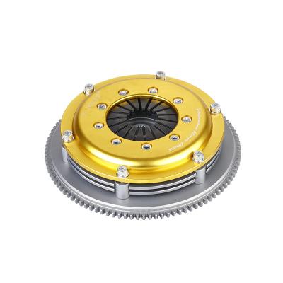 China Twin Disc Racing Clutch Kits Fit TOYOTA Myvi YRV -K3-VE1.3 1.5  Yellow 185mm Friction Plate for sale
