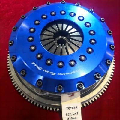 China Triple Disc Plate Racing Clutch kit Fit Toyota 1JZ 24T 215mm Friction Plate Te koop