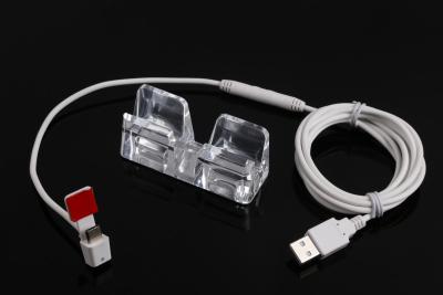 China Los sistemas de visualización antirrobo del contador de la venta al por menor del soporte de la seguridad del teléfono móvil de los dispositivos del ASISTENTE con la carga telegrafían en venta
