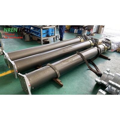 China 30 m mastro telescópico pneumático trancável 300 kg cargas úteis 5,5 m altura fechada-para antena à venda