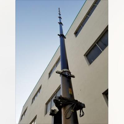 China Mastão Telescópico Pneumático de 21 m fechável 10 kg cargas úteis NR-4000-21000-10L antena Mastão telescópico de alumínio Mastão telescópico à venda