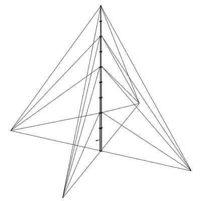 China Mastão Telescópico Pneumático de 21 m fechável 10 kg cargas úteis NR-4000-21000-10L antena Mastão telescópico de alumínio Mastão telescópico à venda