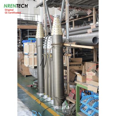 China 12m Non-Lockable Pneumatic Telescopic Mast For Mobile Telecommunication Antenna Tower for sale