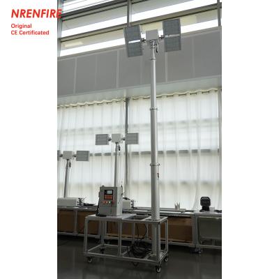 China Torre de luz de mástil telescópico neumático de 6 m para camión de bomberos en venta