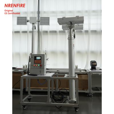 China Torre de mástil de luz telescópico neumático de 6 m para camión de bomberos - unidad pan-tilt - control remoto en venta