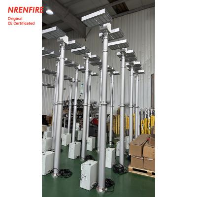 China 6m torre de mastro de luz telescópica pneumática para caminhão de bombeiros à venda