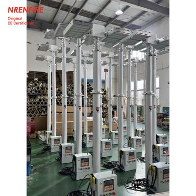 China 6m torre de mastro de luz telescópica pneumática para caminhão de bombeiros à venda