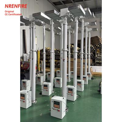 China 6m torre de mastro de luz telescópica pneumática para caminhão de bombeiros à venda
