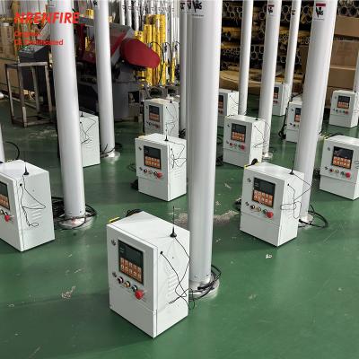 China 6m torre de mastro de luz telescópica pneumática para caminhão de bombeiros à venda