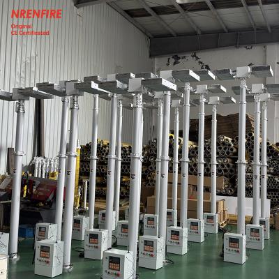 China 6m torre de mastro de luz telescópica pneumática para caminhão de bombeiros à venda