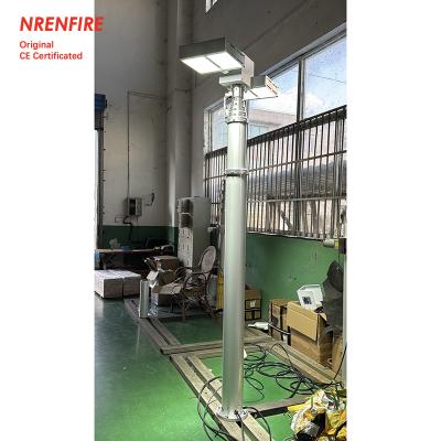 China 7.5m pneumatic telescopic mast light tower for fire truck 400W LED for sale