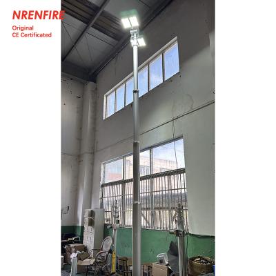 China 7.5m pneumatic telescopic mast light tower for fire tender 400W LED for sale