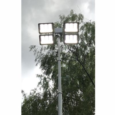 China 8m Pneumatic Telescopic Mast Light Tower for Fire Tender Illumination-4x200W LED flood lights for sale