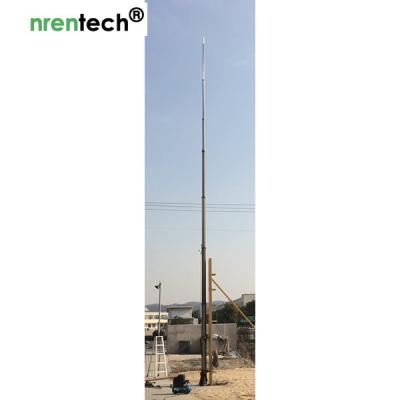 Mastón telescópico neumático de 15 m no bloqueable, carga útil de 30 kg-NR-2750-15000-30