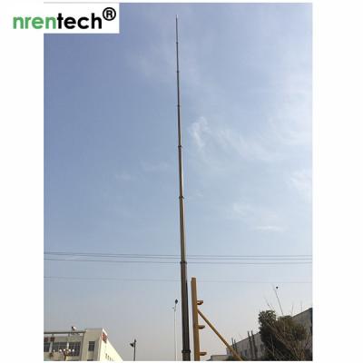 Mastón telescópico neumático de 15 m no bloqueable, carga útil de 30 kg-NR-2750-15000-30