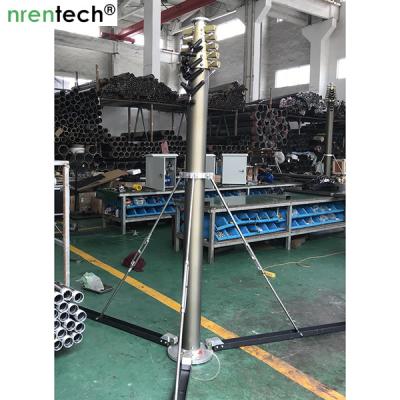 China Mastón telescópico neumático de 9 m de altura y 70 kg de peso en venta
