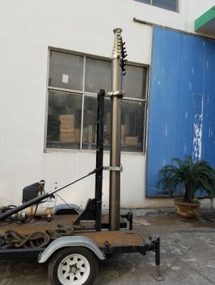 China 15m tripé suportar mastro telescópico pneumático 50kg cargas úteis-NR-3300-15000-50L-2m a 30m mastro disponível à venda