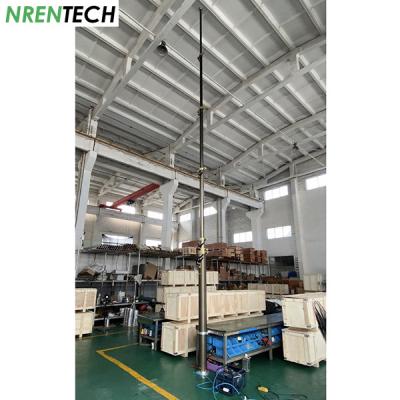 China 12 m mastro telescópico pneumático 30 kg cargas úteis 2,55 m altura fechada, trabalho para antena à venda