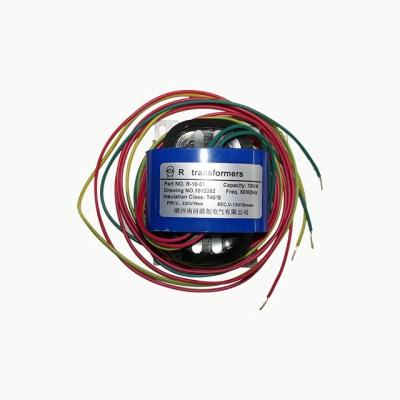 China Customized electronic 220v to 12v r core transformer, audio transformer for sale