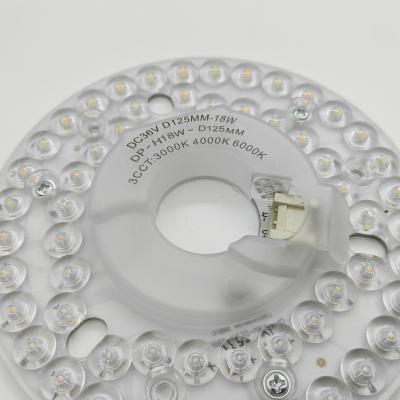 China Aluminum PCB Board Fan Light 9 18 22 25 32 48 Watt LED DOB Module Ceiling Fan Light Replacement for sale