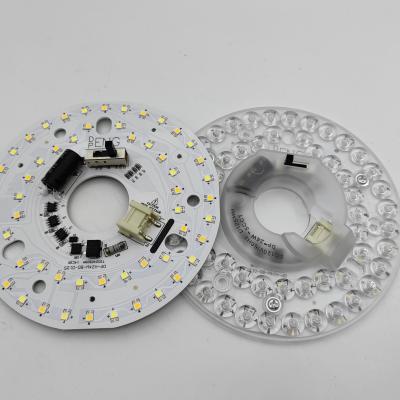 China Dia125mm 4.9inch 24W LED Ceiling Fan Light Retrofit Kit Ceiling Light Replacement Kit 5CCT 3000K 3500K 4000K 5000K 6000K Adjustable 12W 18W 24W Switch, 2800LM 120V ETL  2  4 Watts for sale