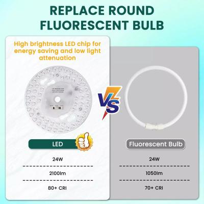 China 15W 100MM LED Light Engine For Dining Room 120V Ceiling Fan Panel Retrofit Kit With DOB Modules LED Ceiling Fan Light Replacement for sale